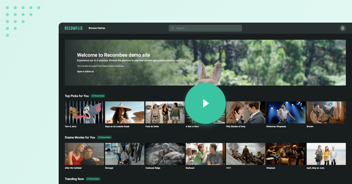 Ai Personalization Through Content Recommendations Video Recombee